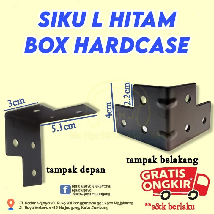 Jual SIKU L POJOK HITAM HARD CASE siku L pojok hitam box hardcase ...