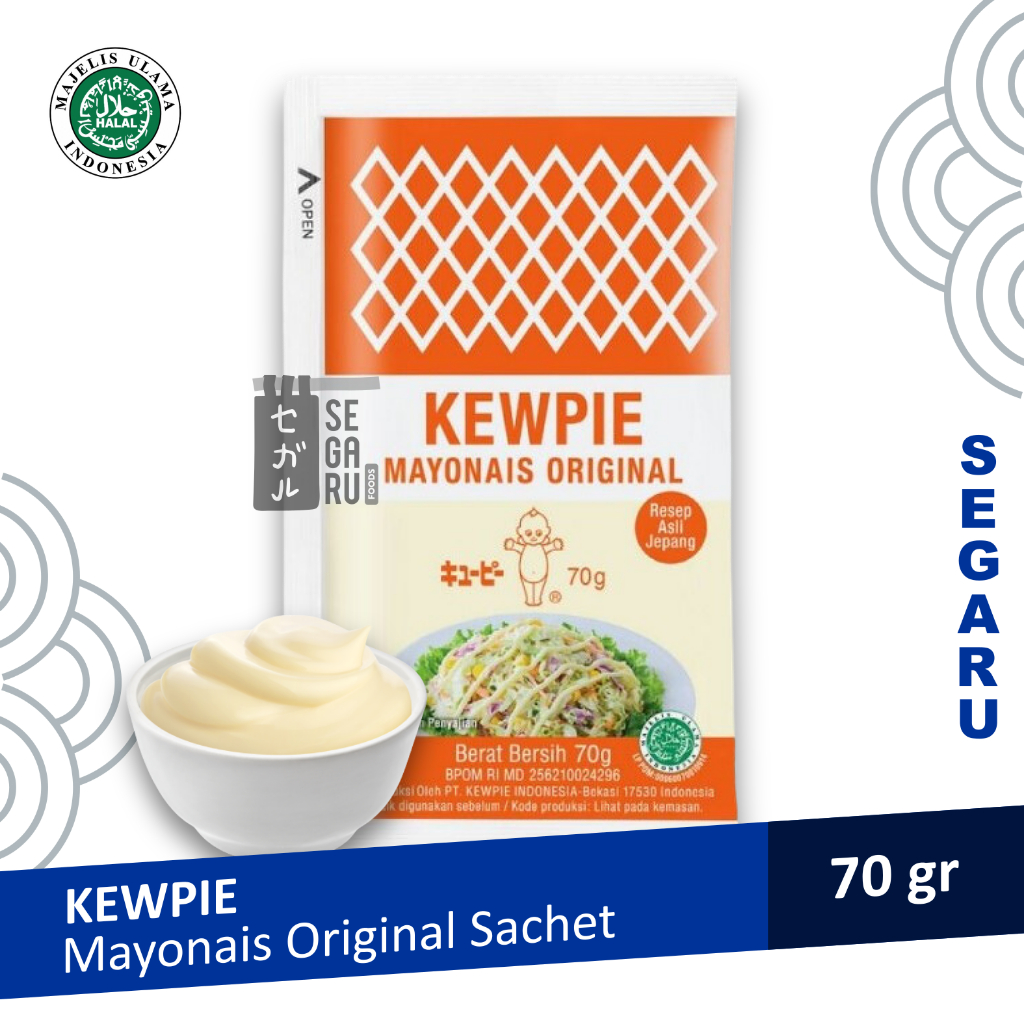 Jual KEWPIE Mayonaise Original Sachet | Japan Mayo Sachet Halal 70 gram | Shopee Indonesia
