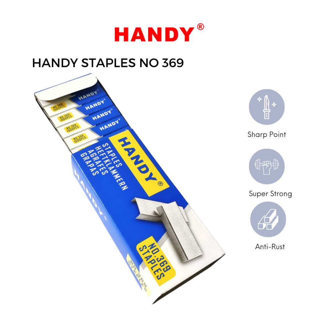 Jual HANDY Isi Staples No 369 1 Slop | Shopee Indonesia