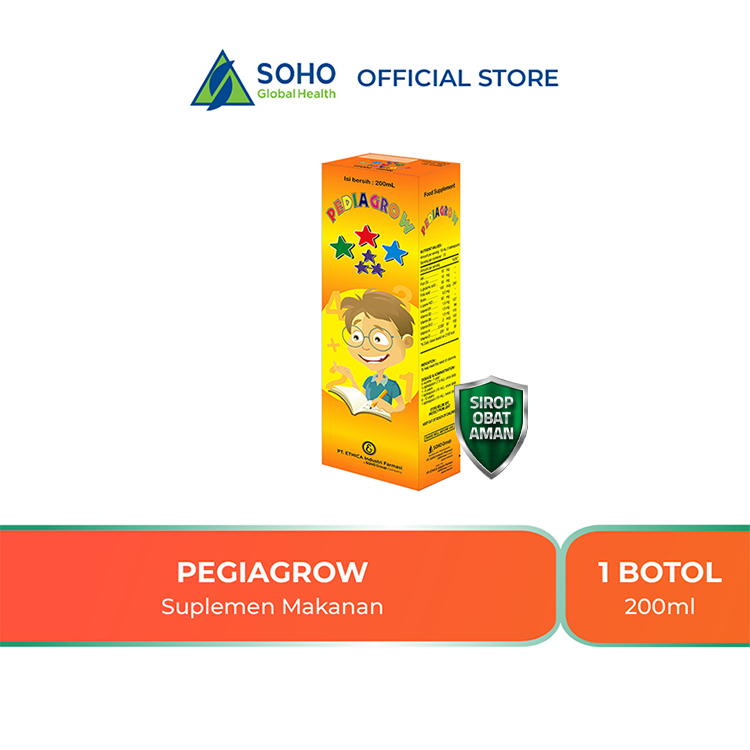 Jual Pediagrow Sirup Vitamin Anak Suplemen / Vitamin B Kompleks ...