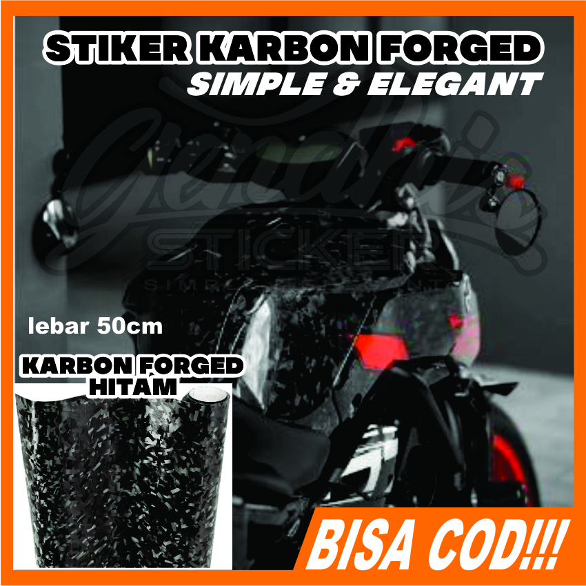 Jual Stiker Karbon FORGED Glossy Rekat | Shopee Indonesia