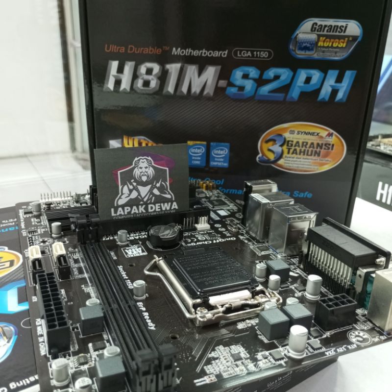 Jual Motherboard GIGABYTE H81 LGA1150 DDR3 MOBO H81M-S2PH RESMI 3TH ...