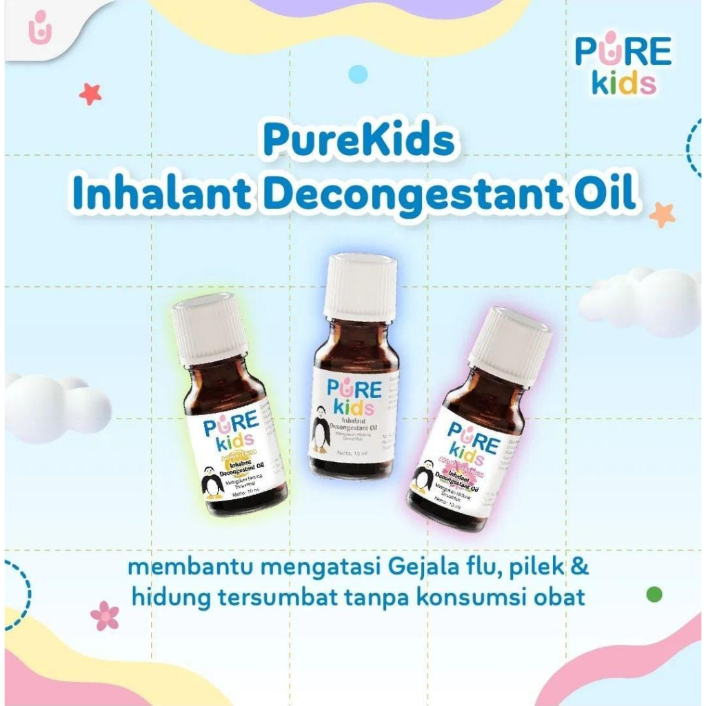 Jual Pure Kids Pure Baby Inhalant Decongestant Oil Pure BB | Shopee ...