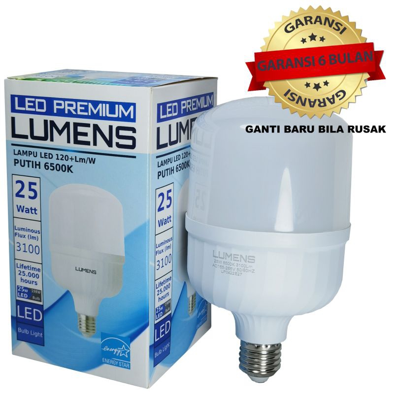 Jual Lampu LED LUMENS PREMIUM 25W 25 Watt 25watt PUTIH 110++ | Shopee ...