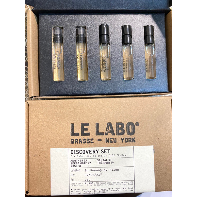Jual SPECIAL SET LE LABO Discovery Set mini vial | Shopee Indonesia