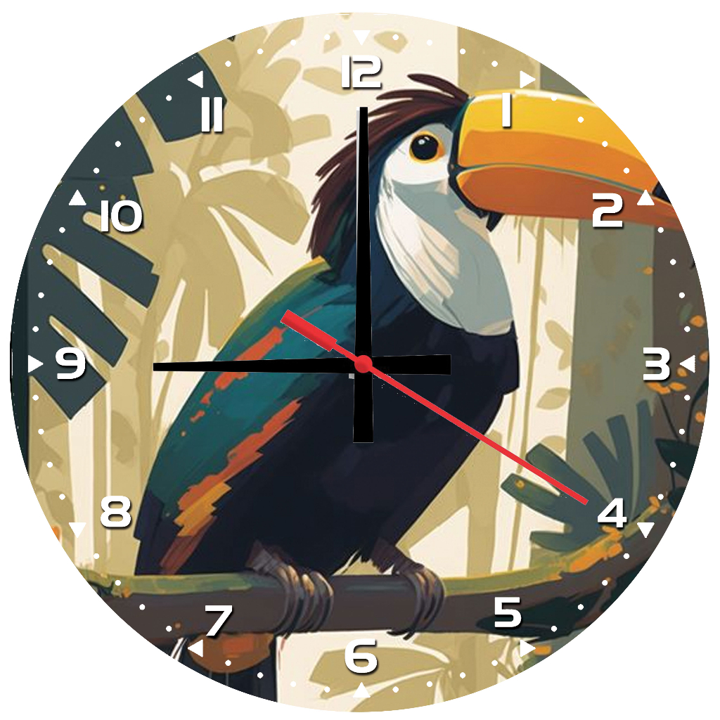 Jual JAM DINDING FLORA FAUNA /JAM DINDING JAM KAYU /JAM DINDING UNIK ...