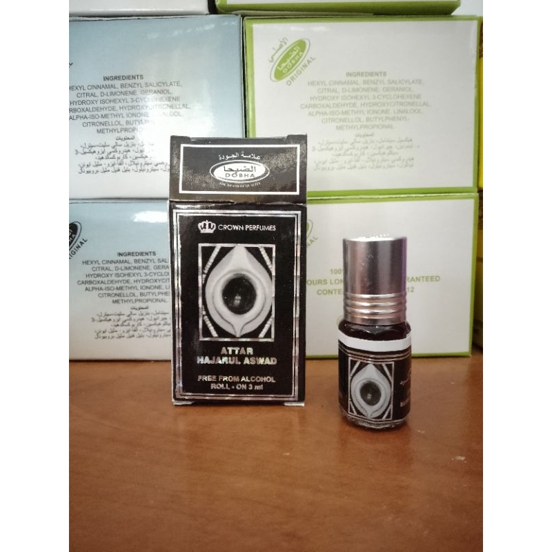Jual Parfum Dobha Original Hajar Aswad 3ml | Shopee Indonesia