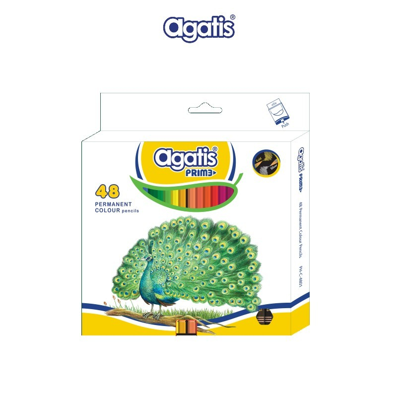 Jual Asaba Stationery - Pensil Warna Agatis Prime 48 Warna | Shopee ...
