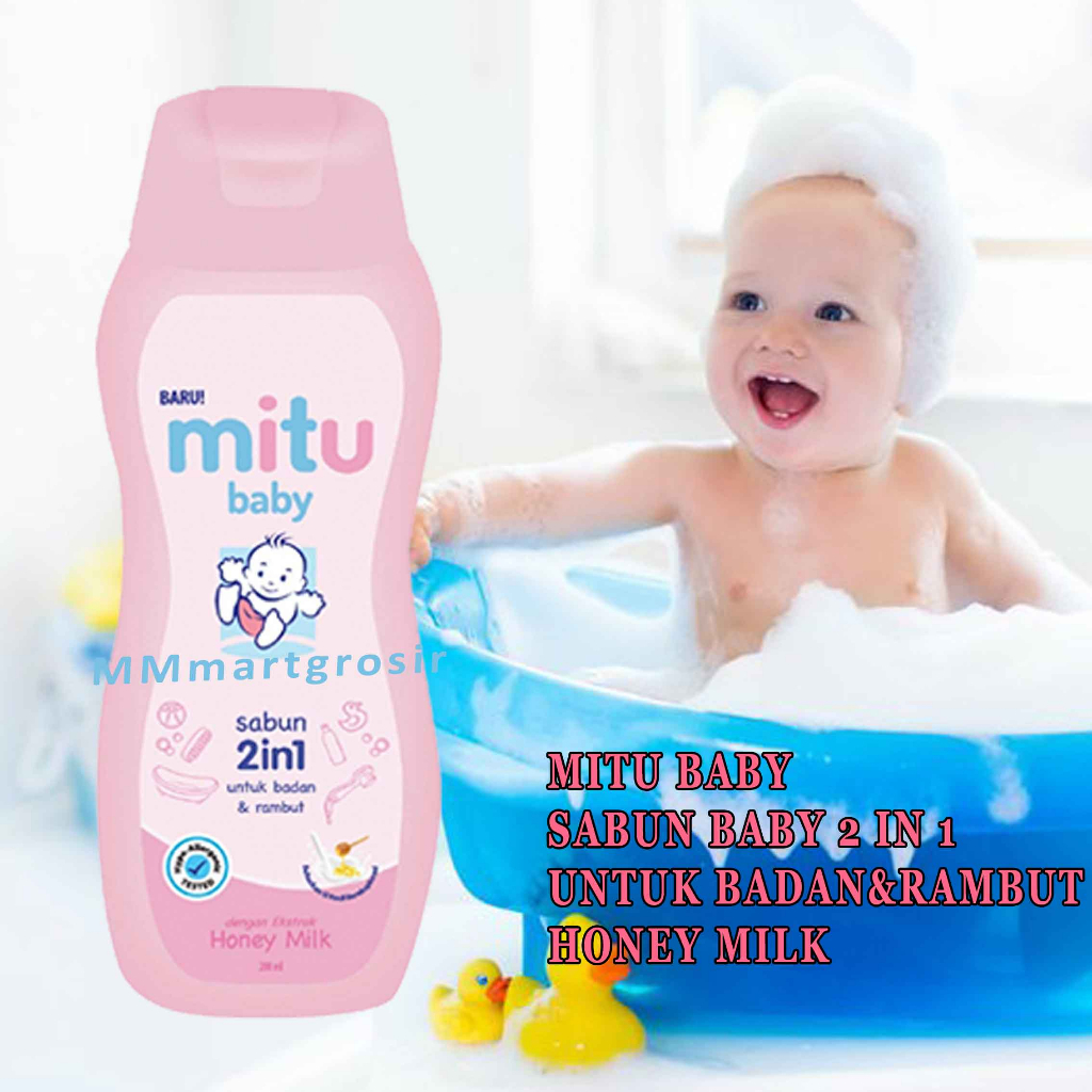 Jual MITU BABY SABUN 2IN1 HONEY MILK 200ML | Shopee Indonesia