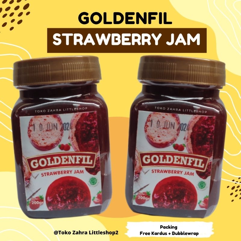 Jual Selai Goldenfil Strawberry Jam 220gr | Shopee Indonesia