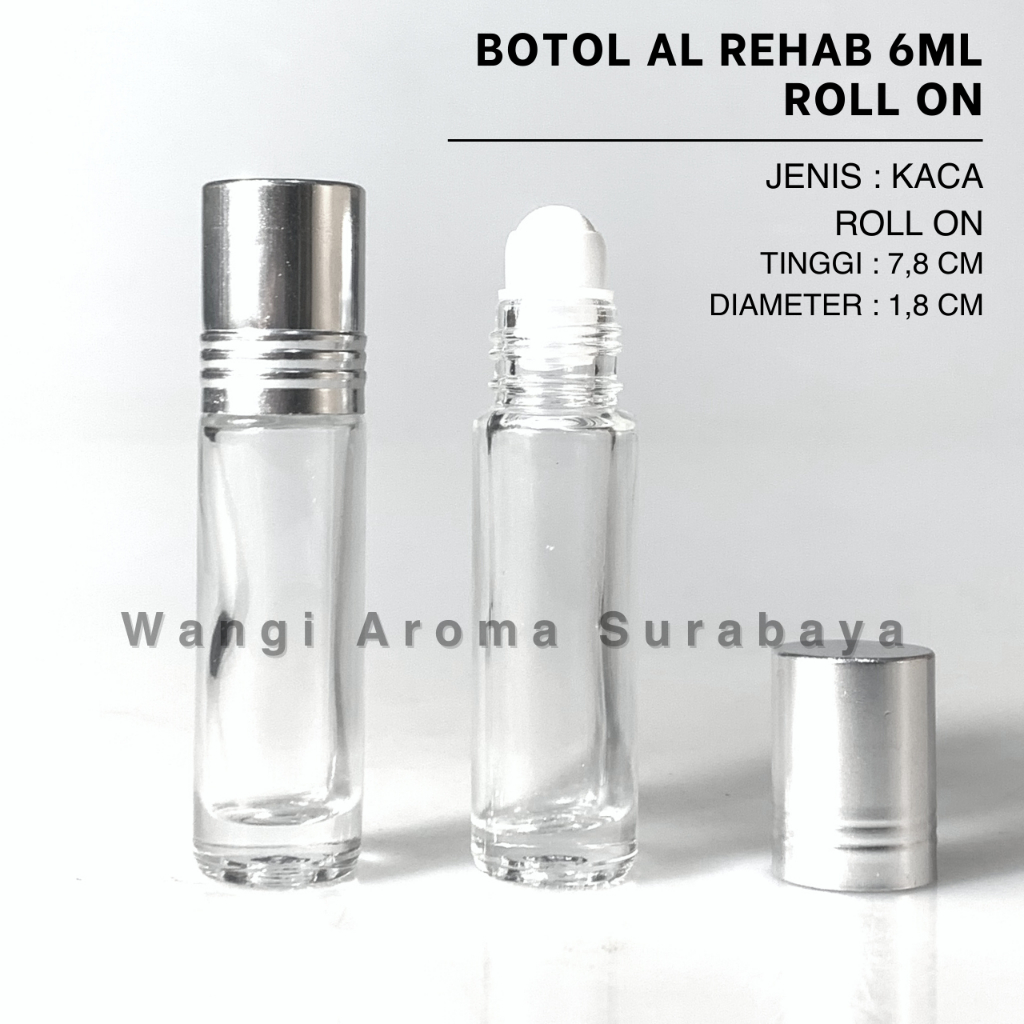 Jual Botol Roll On Al Rehab 6ML - Botol Parfum Roll On Al-Rehab - Botol ...