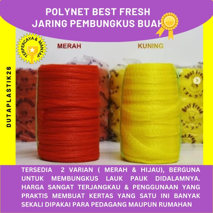 Jual Polynet Best Fresh Jaring Pembungkus Buah 100m | Shopee Indonesia