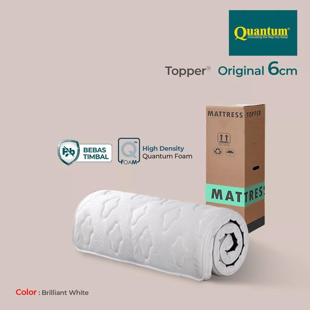 Jual QUANTUM MATTRESS TOPPER PELINDUNG KASUR 6 CM ORIGINAL - BRILLIAN ...