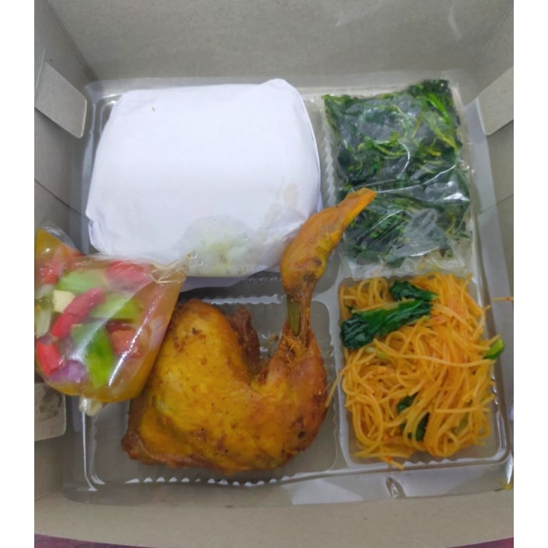 Jual Nasi kotak/paket nasi ayam goreng dabu-dabu | Shopee Indonesia