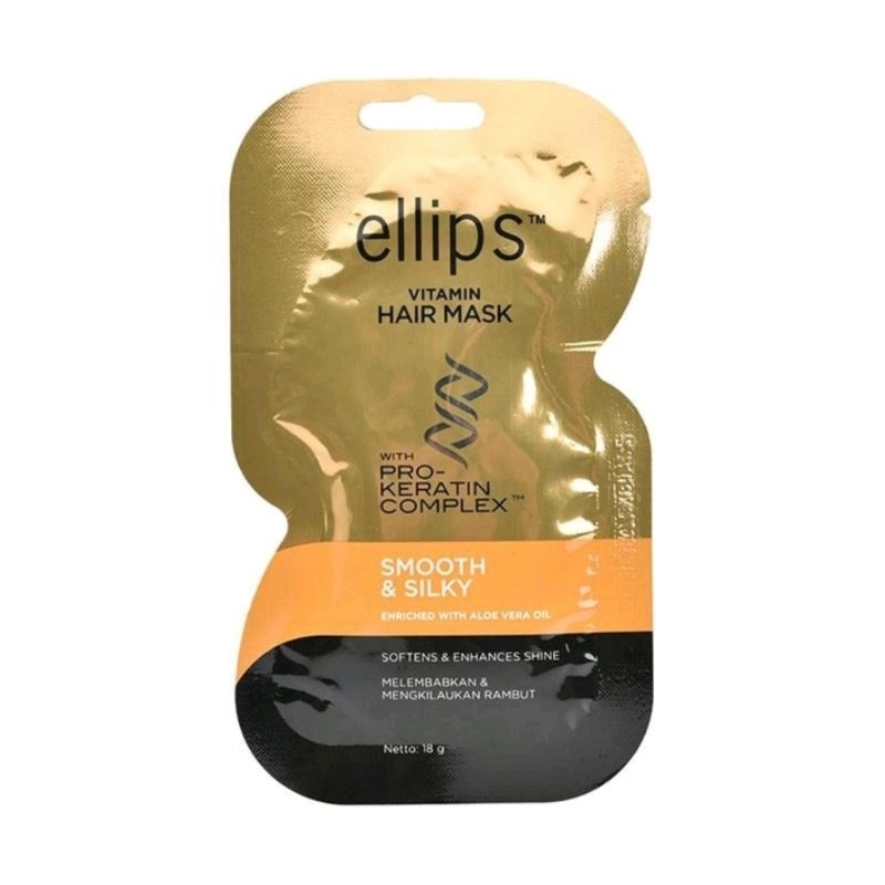 Jual ELLIPS Vitamin Hair Mask Sachet 20g | With Pro Keratin Sachet 18g ...