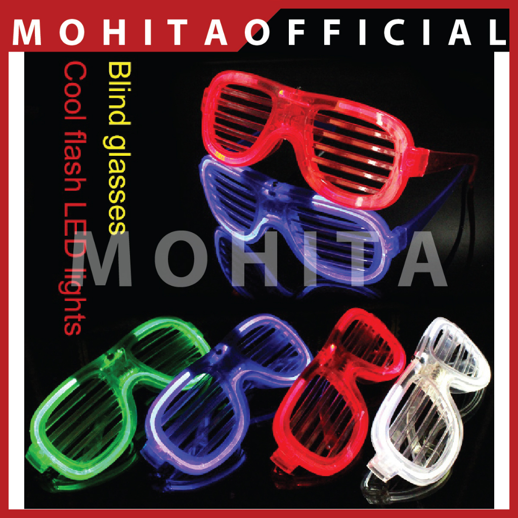 Jual kacamata party/kaca mata lampu/kacamata viral/kacamata led ...