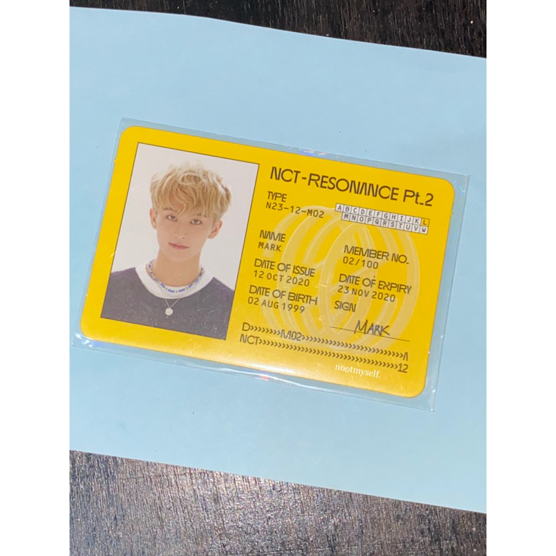 Jual ID CARD MARKLEE NCT RESONANCE PT 2 | Shopee Indonesia