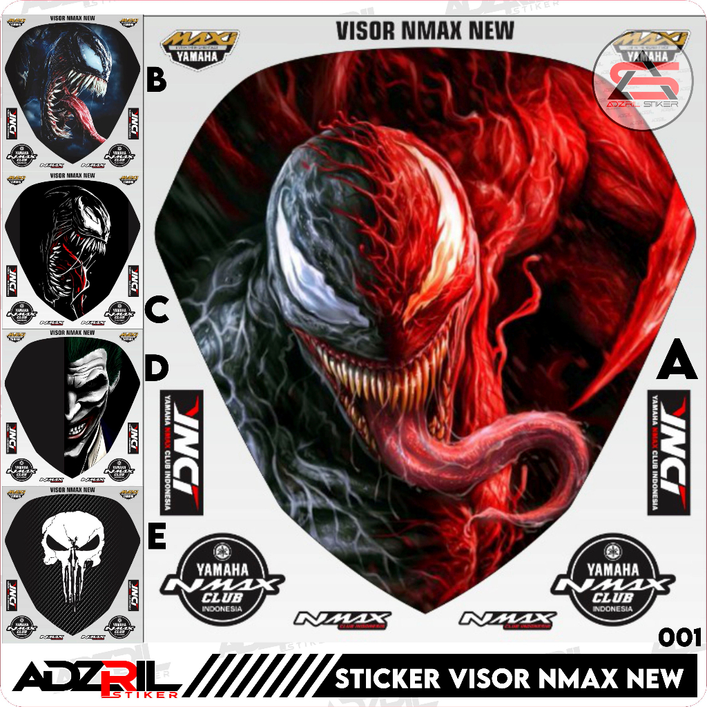 Jual Stiker visor Winshield yamaha Nmax New 155 2020-2022 / stiker ...