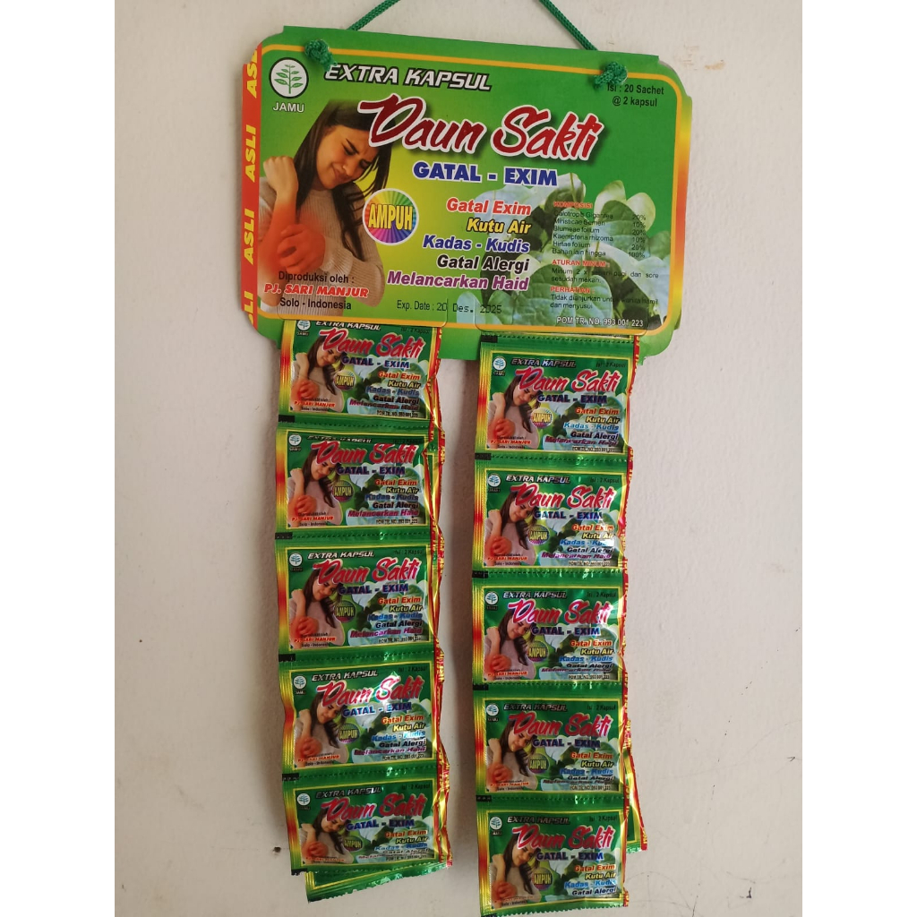 Jual Kapsul Daun Sakti Original (GATAL-EXIM) | Shopee Indonesia