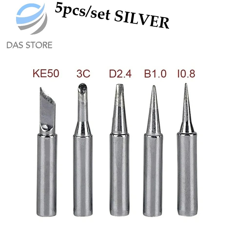 Jual 5 pcs MATA SOLDER STATION 936 BAHAN SILVER MATA SOLDER TEMBAGA PUCUK SOLDER SILVER | Shopee ...