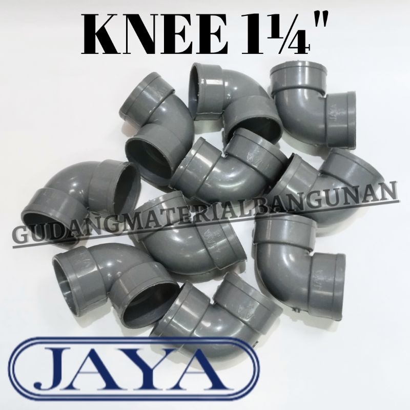 Jual knee PVC JAYA 1 1/4" inch Fitting pipa elbow L Knie Keni | Shopee ...