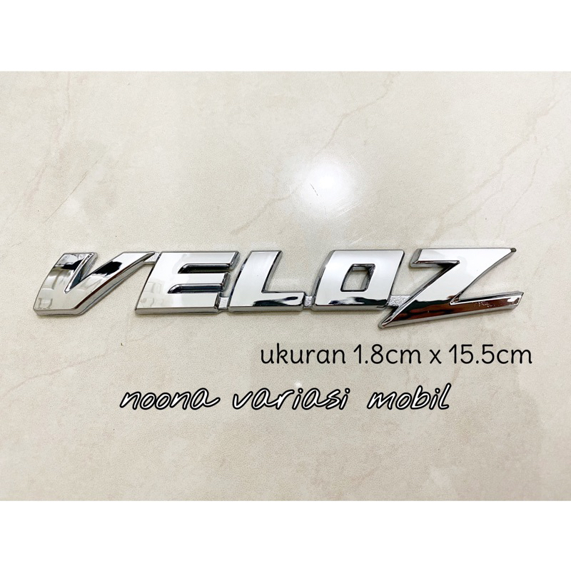 Jual Logo Emblem Veloz untuk avanza lama old chrome | Shopee Indonesia