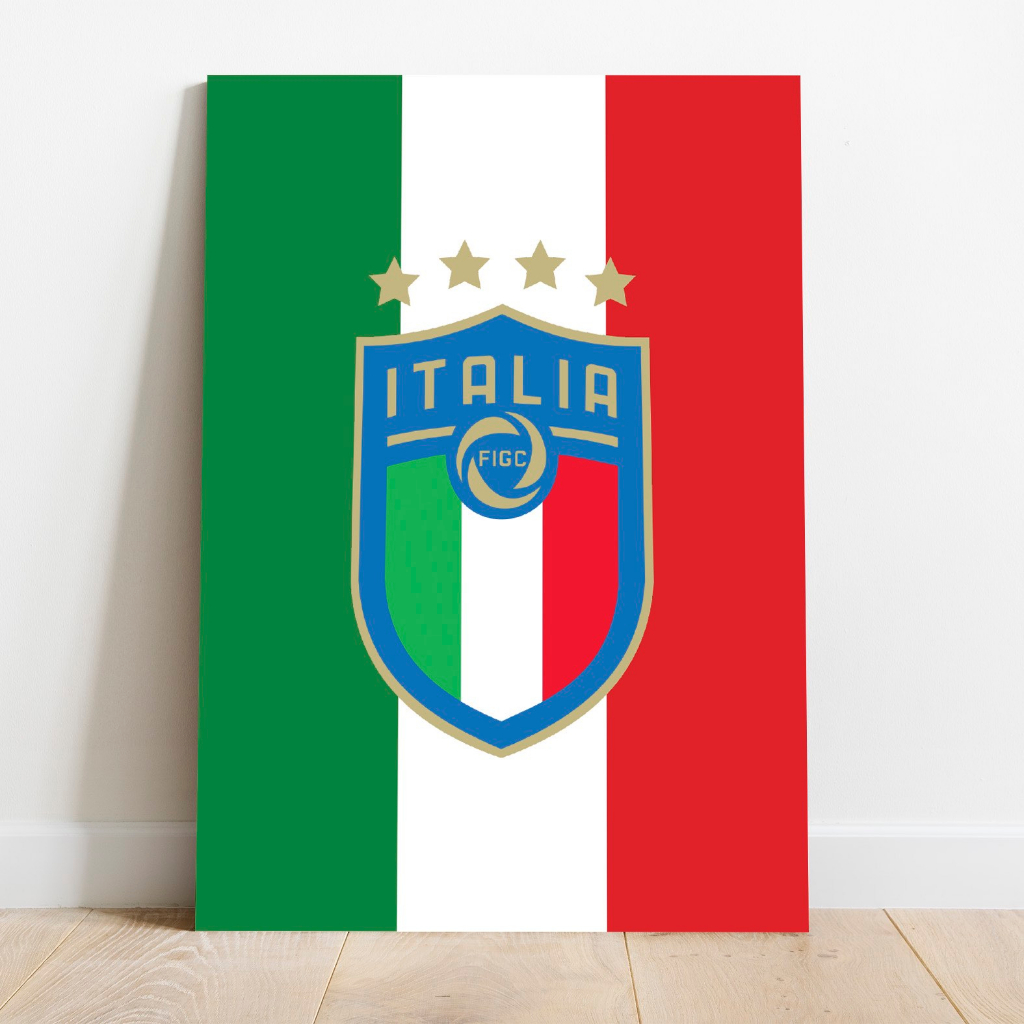 Jual Poster Bola Italia Italy Foot Ball Logo Wallpaper Pajangan ...