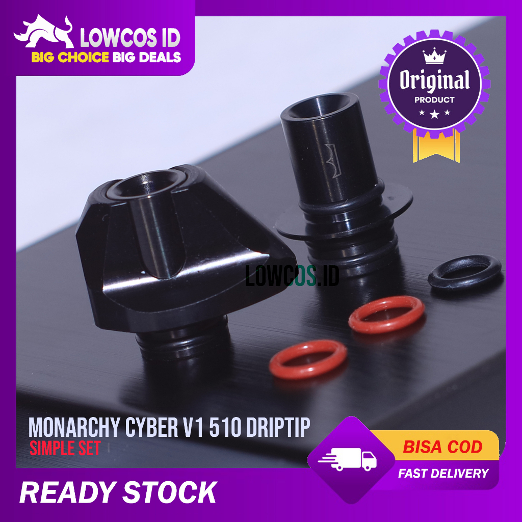 Jual Atomizer MONARCHY CYBER V1 DRIPTIP 510 SIMPLE SET | Shopee Indonesia