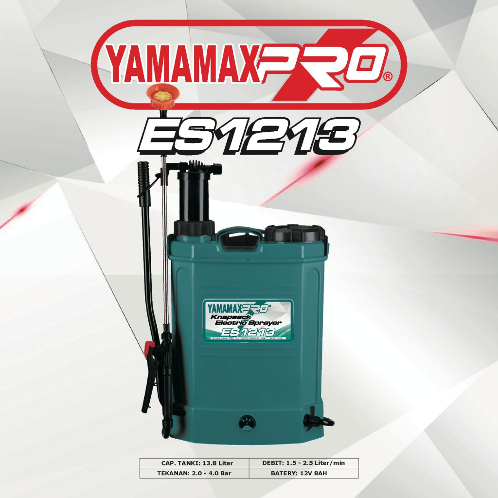 Jual YAMAMAX PRO ES1213 ELECTRIC SPRAYER 13 LITER - SEMPROTAN HAMA 2IN1 ...