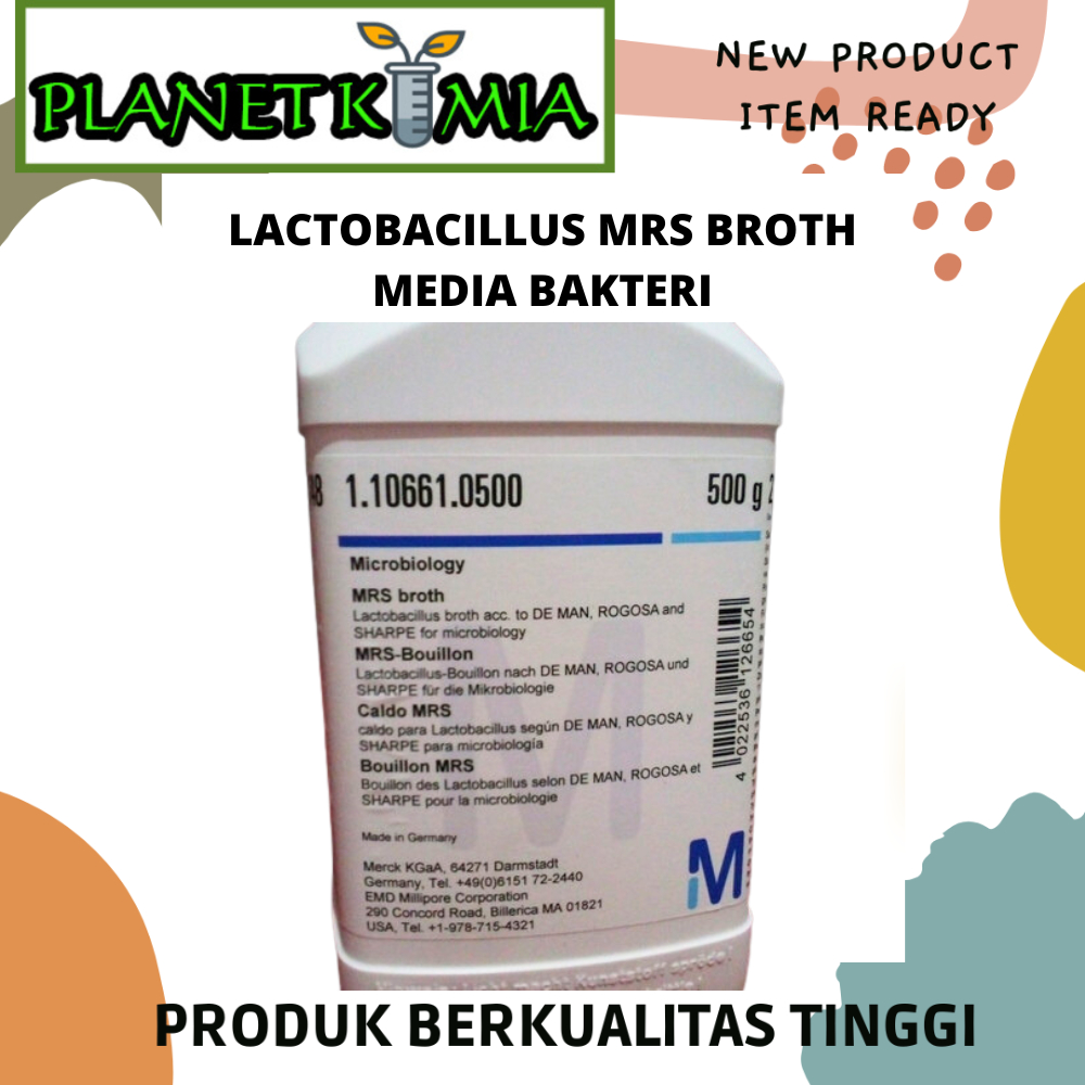 Jual LACTOBACILLUS MRS BROTH PER 10 GR MERCK MEDIA BAKTERI MIKROBIOLOGI ...