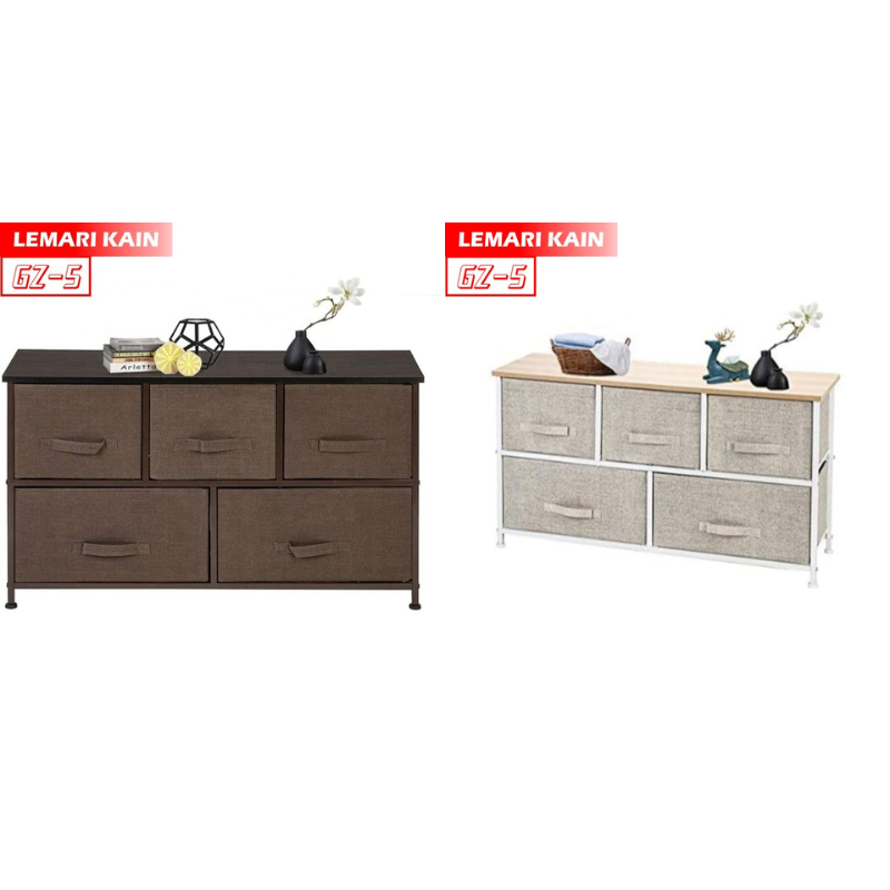 Jual COD lemari kain linen rak tempat tv ruang tamu serbaguna lemari ...