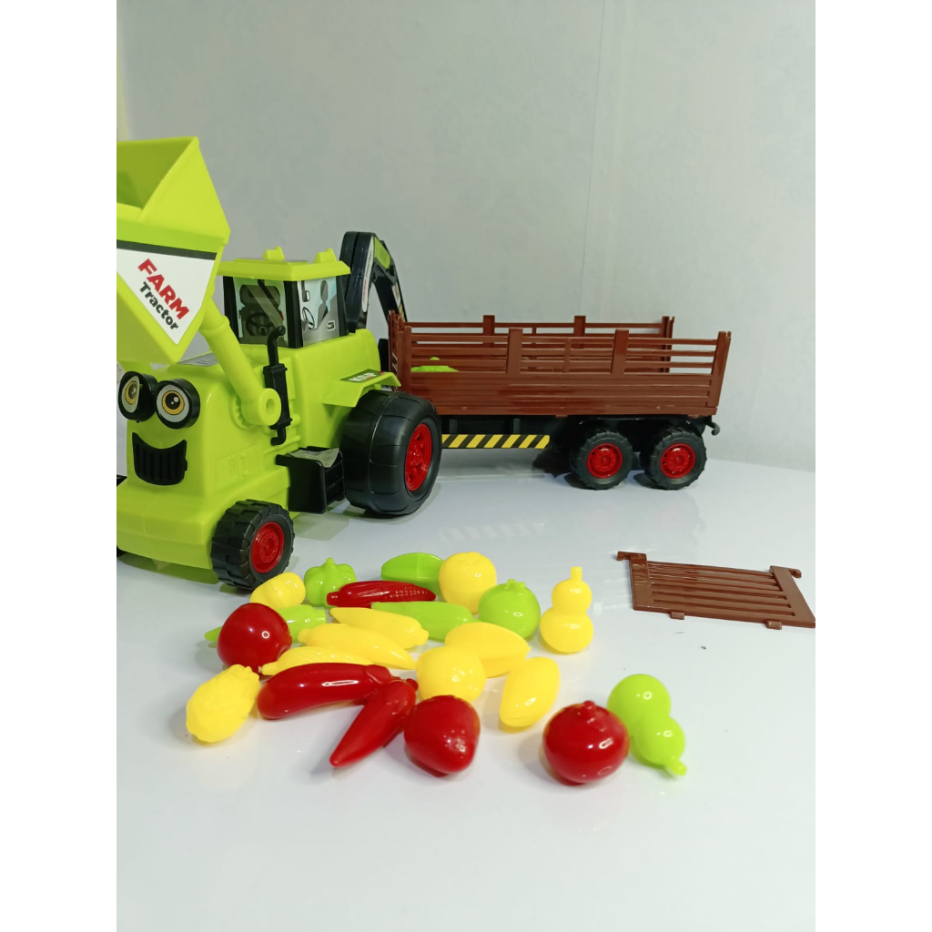 Jual mainan tractor trailer isi buah | Shopee Indonesia