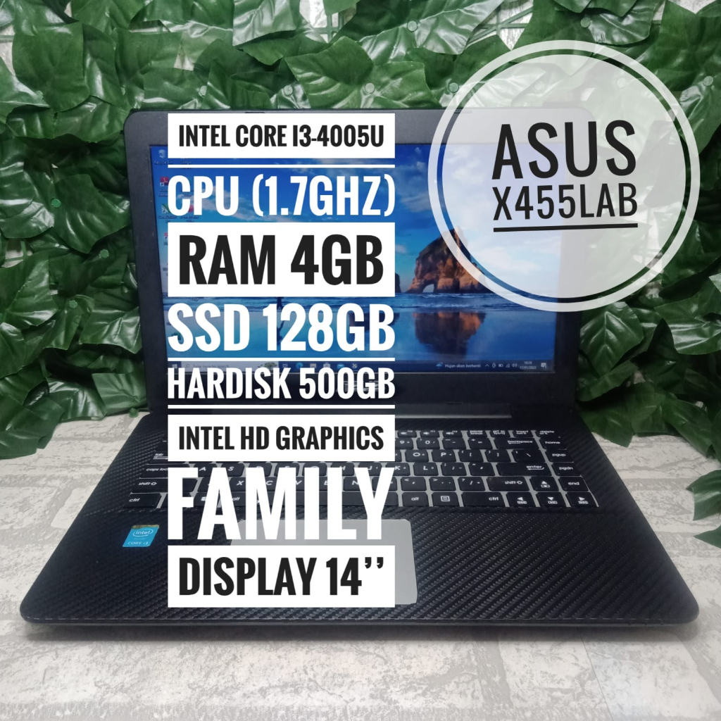 Jual Laptop Asus X455LAB Ram 4Gb Ssd 128Gb | Shopee Indonesia