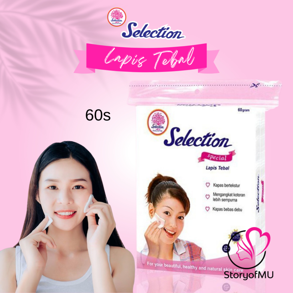 Jual KAPAS SELECTION Special Facial Cotton SPC Lapis Tebal 60s | Shopee ...