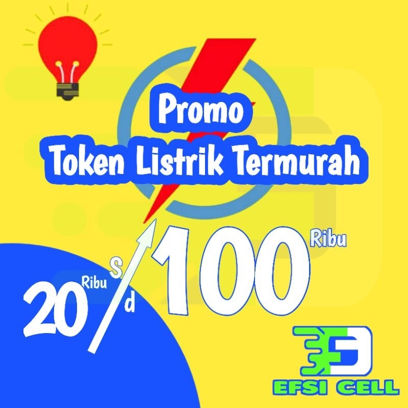 Jual TOKEN LISTRIK 20k, 50k, 100k. | Shopee Indonesia