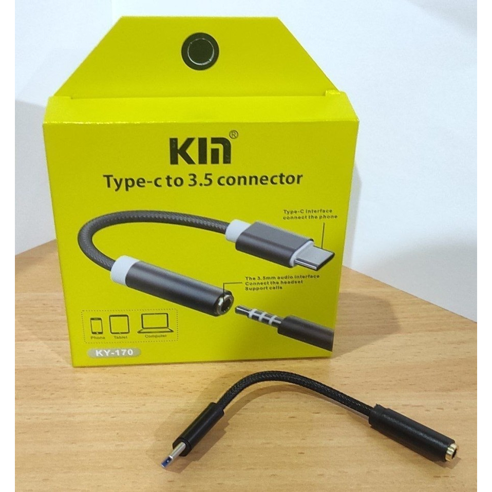 Jual CABLE OTG TYPE-C TO AUDIO FEMALE KY170 CONVERTER AUDIO KIN ...