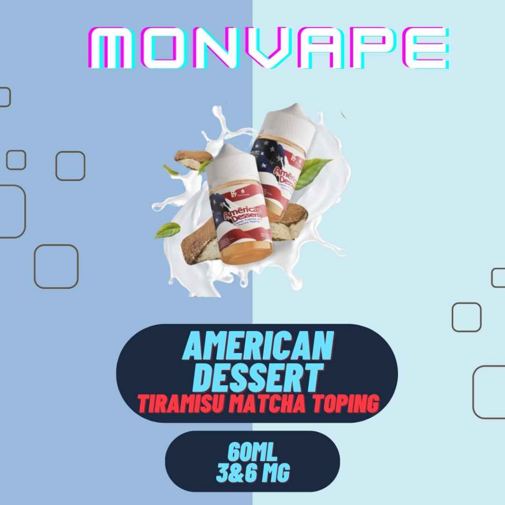 Jual AMERICAN DESSERT V1 CHEESE TIRAMISU MATCHA 60ML BY HERO 57 E ...