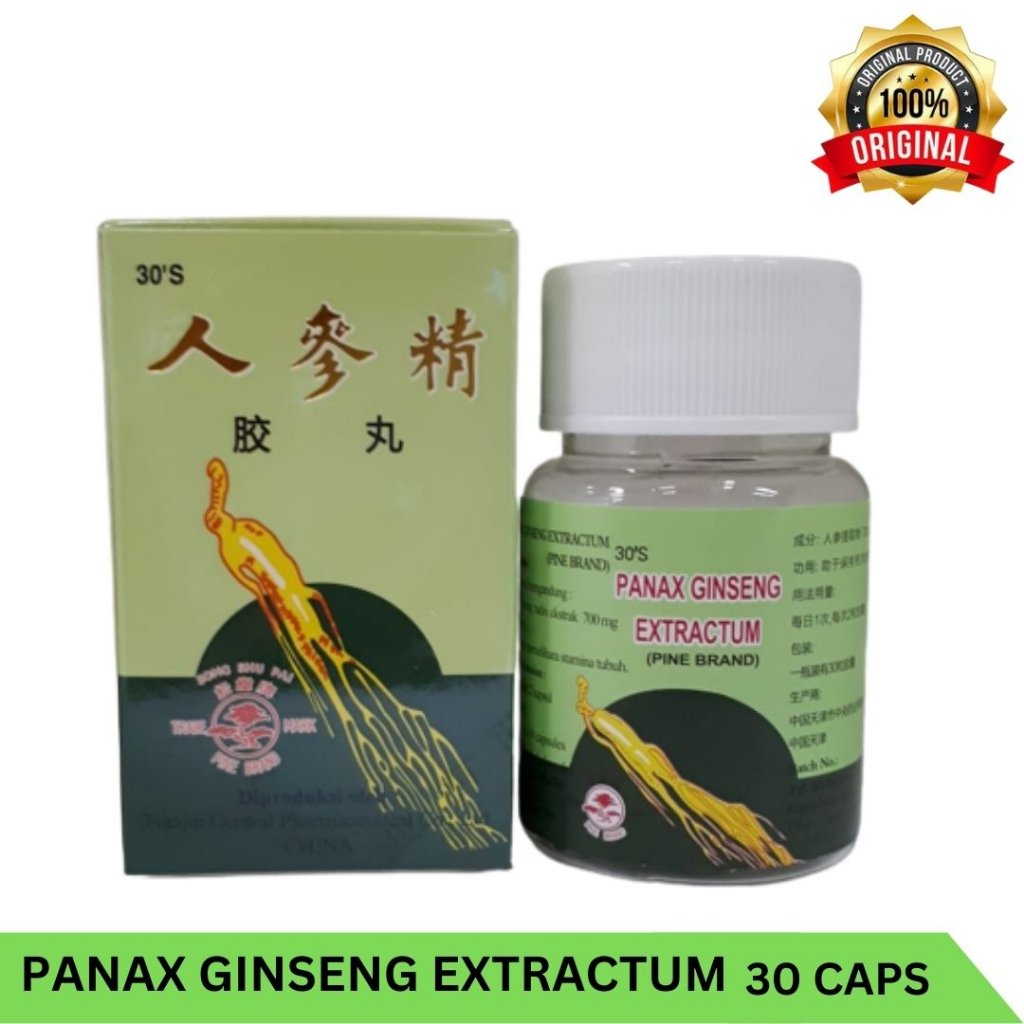 Jual Panax Ginseng Extractum Capsules Pine Brand Penambah Energi Tubuh ...