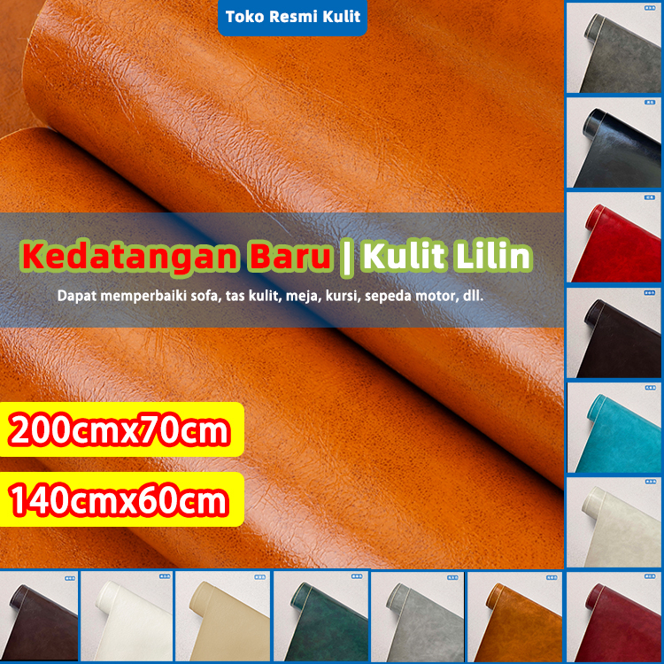 Jual 200x70cm Kulit Wax | Sticker Kulit PU | Leather Sticker Cover Perbaikan kulit yang rusak ...
