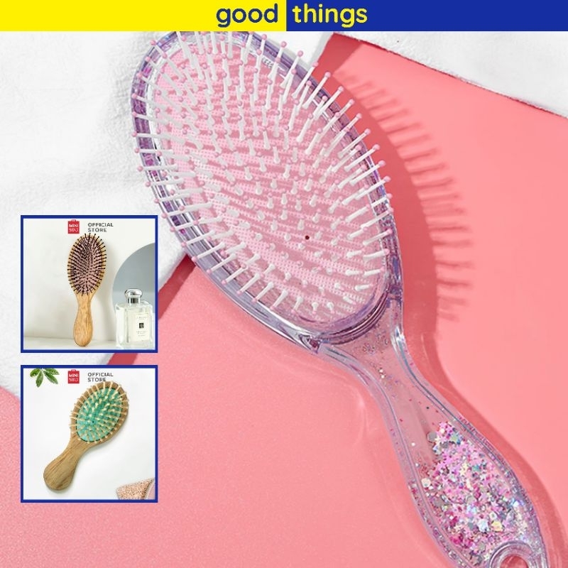 Jual Sisir Rambut Dewasa Remaja Anak Miniso Air Cushion Hair Brush Comb ...