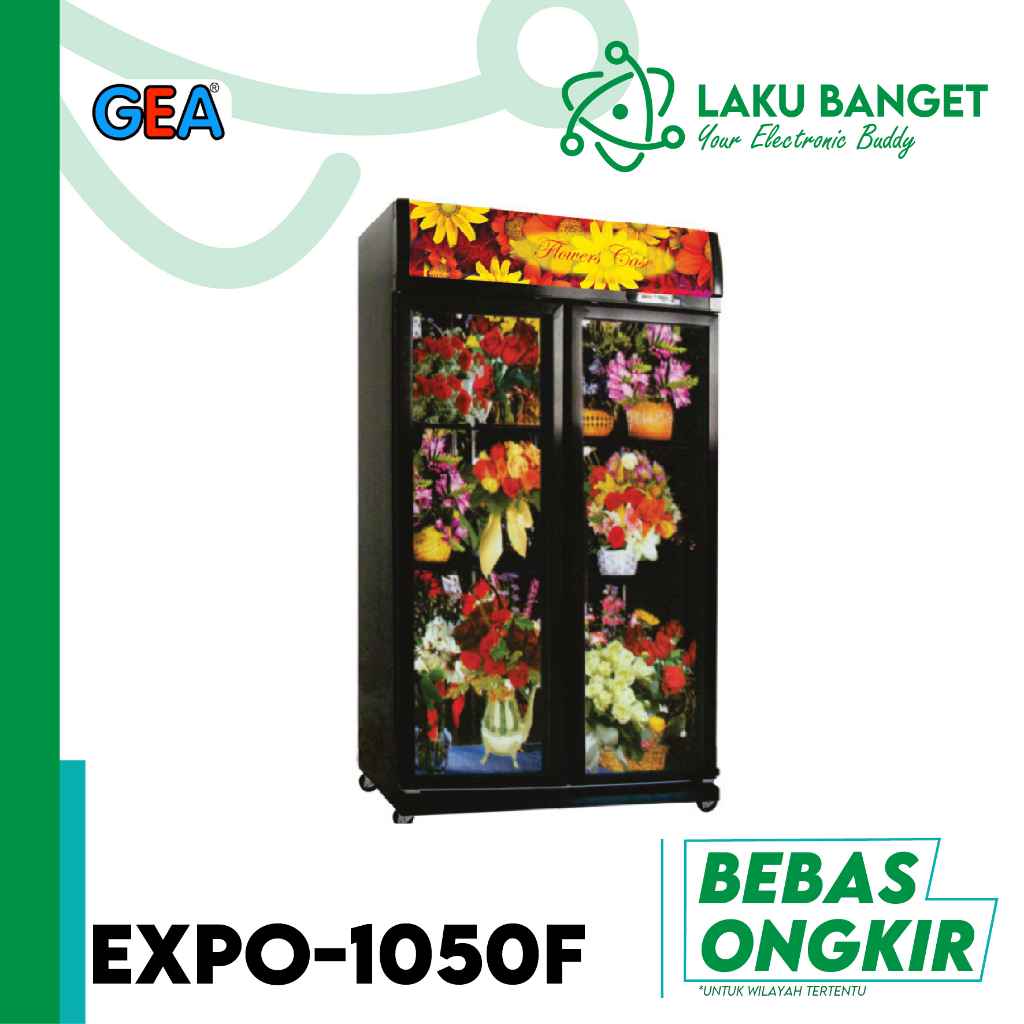 Jual GEA Flower Showcase 2 Doors EXPO-1050F / Showcase 2 Pintu Khusus ...