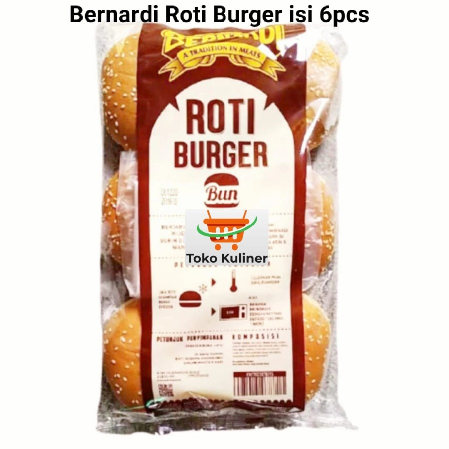 Jual Bernardi Roti Burger isi 6pcs | Shopee Indonesia