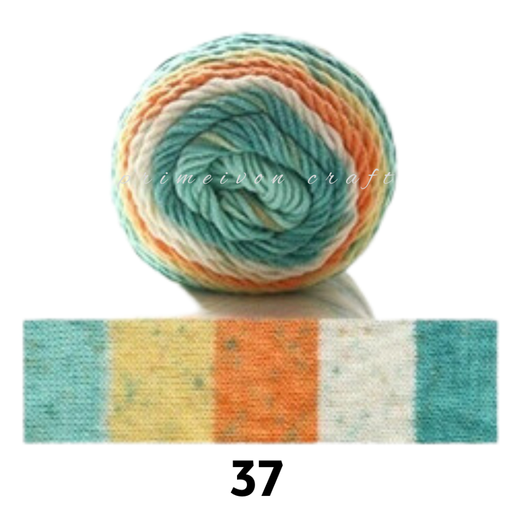 Jual Benang rajut katun rainbow/ rainbow cake yarn RB5 | Shopee Indonesia