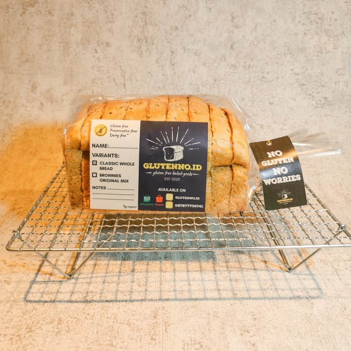 Jual Roti Gluten Free - Classic Whole Bread - Tanpa Gluten (Ready Stock ...