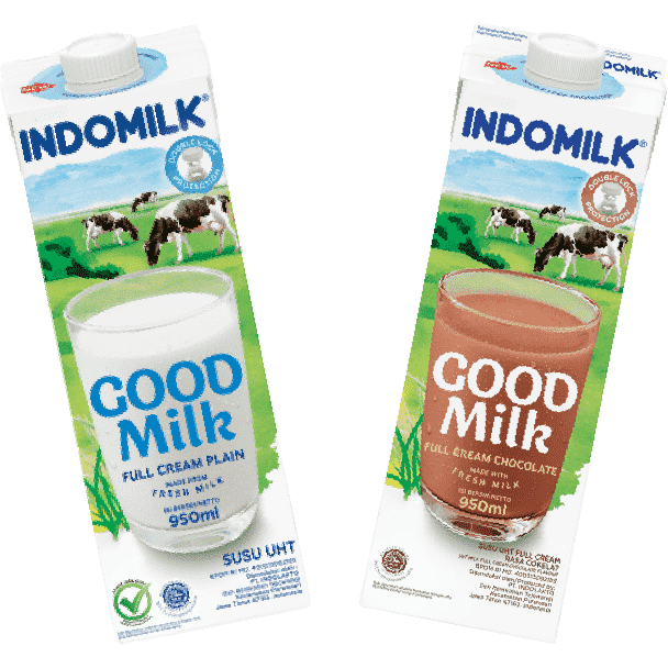 Jual Indomilk Full Cream Plain Coklat Susu UHT 950 | Shopee Indonesia