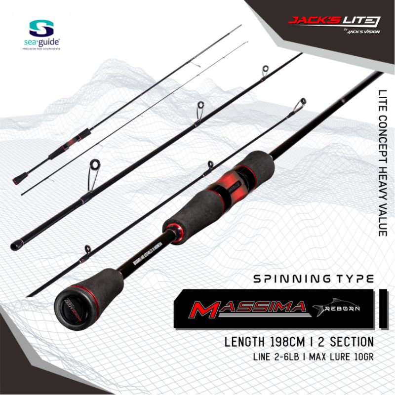 Jual Joran Jacks vision massima reborn casting spinning | Shopee Indonesia