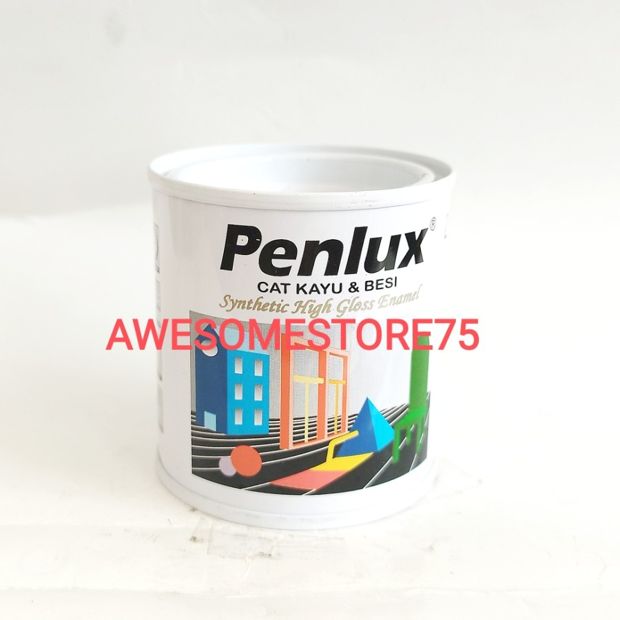 Jual Cat Minyak Kayu & Besi 0,1 L Hitam BLACK 202 PENLUX Kaleng Kecil ...