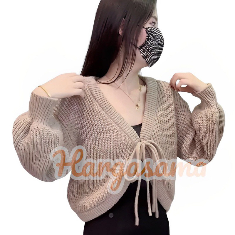 Jual JOLY Cardigan Crop Tali Rajut | Shopee Indonesia