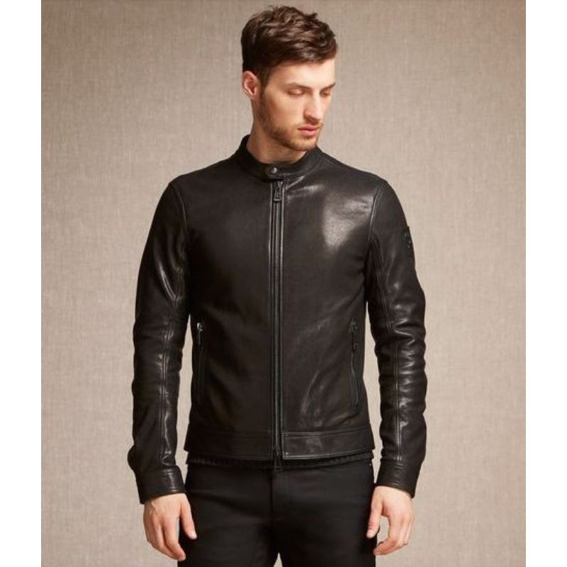 Jual jaket kulit pria asli domba - jaket kulit original warna hitam ...
