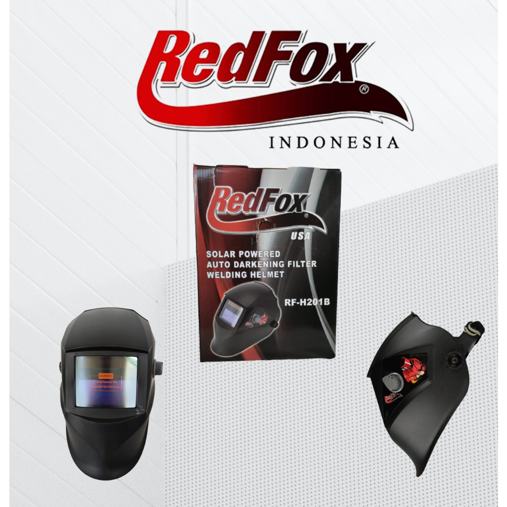 Jual Helm Las Otomatis REDFOX RF-H201B | Shopee Indonesia